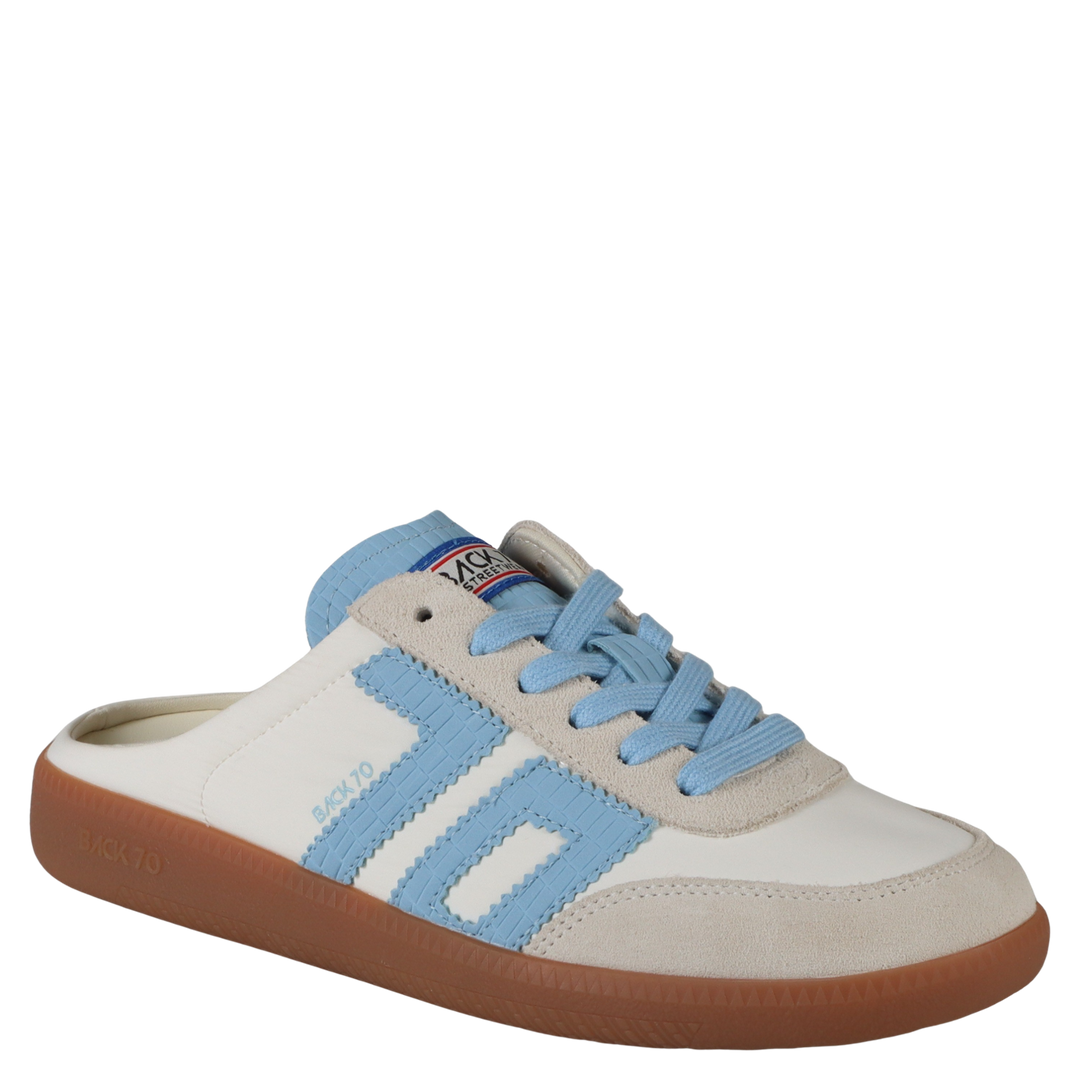 Easter in White Sky Backless Sneakers | Women's Shoes by BACK 70 – Back ...